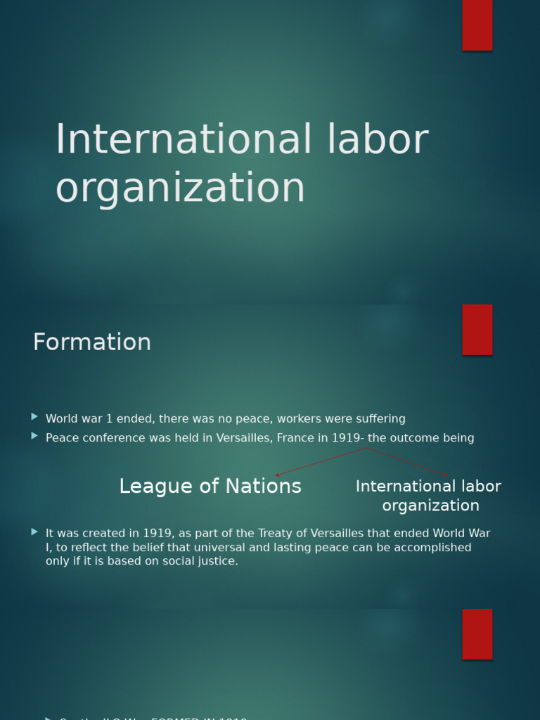 Overview of the International Labor Organization | PDF | International ...