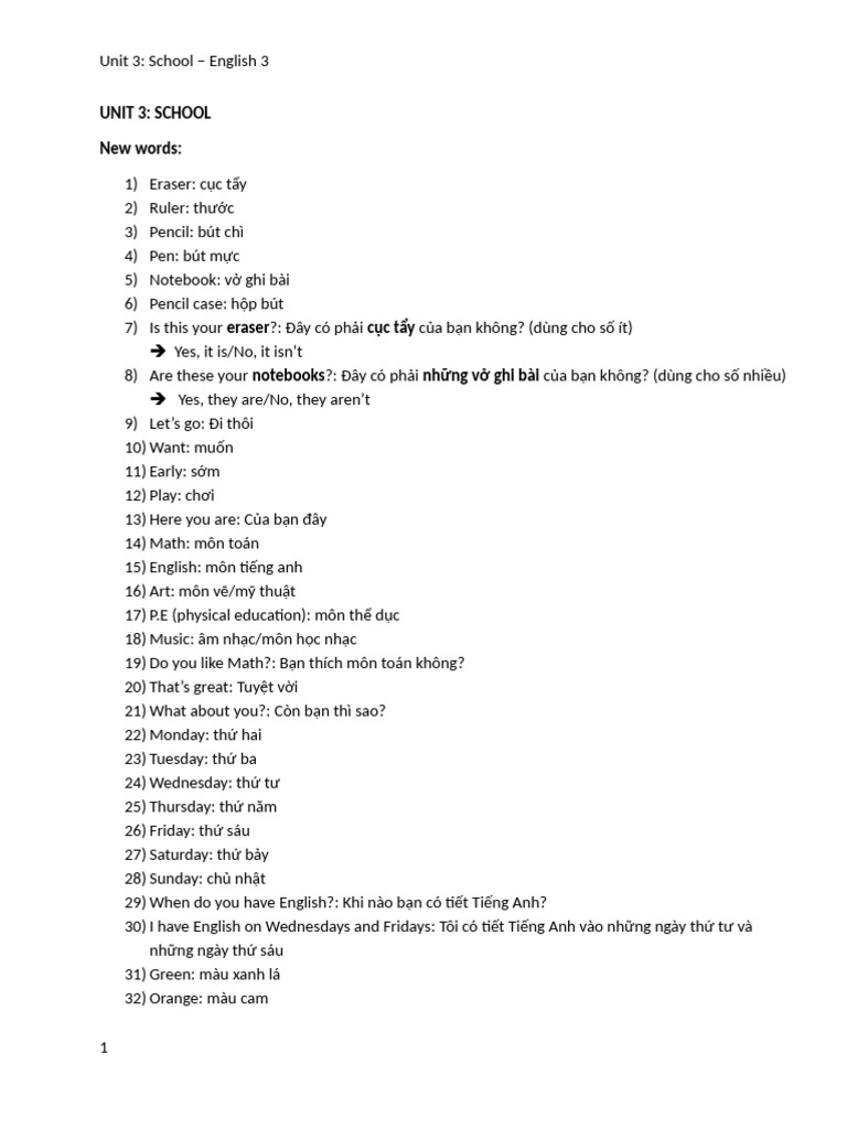 UNIT 3 English3 | PDF