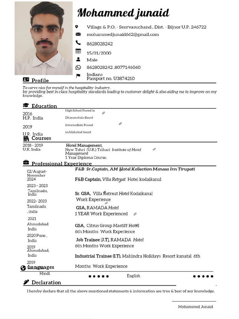 Mohammed Junaid Resume | PDF