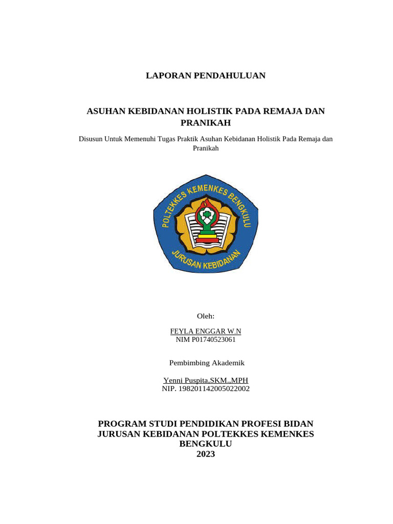Asuhan Kebidanan Holistik Remaja Pranikah | PDF