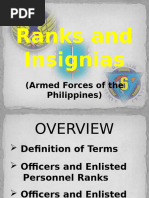 Philippine Military Ranks Overview | PDF | Sergeant | Officer (Armed ...