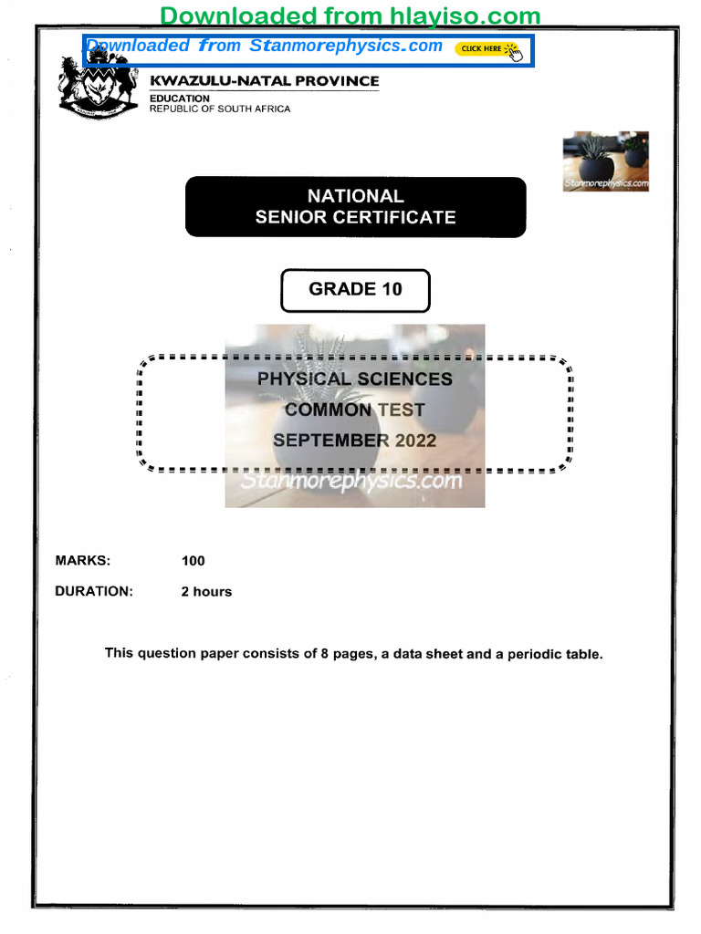 Stanmore Physics Resource Download | PDF
