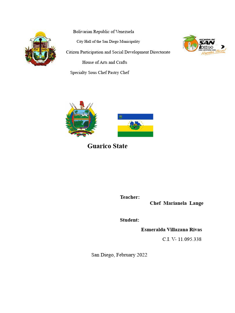 Monograph of The Guarico State | PDF | Earth Sciences