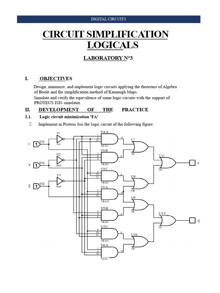 Simplification of Logical Circuits | PDF | Logic Gate | Computer Engineering
