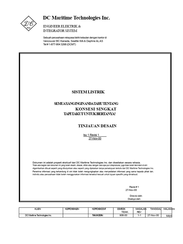 Panduan Arus Hubung Pendek DCMT | PDF