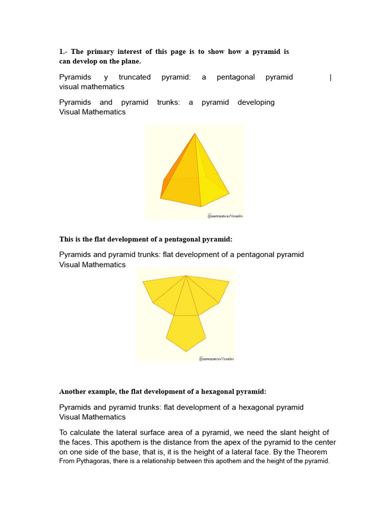 Pyramid | PDF | Triangle | Rectangle