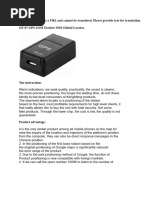 GF-07 GPS Tracker User Manual | PDF | Telephone | Global Positioning System