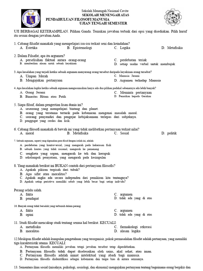 Ujian Tengah Semester IPHP | PDF