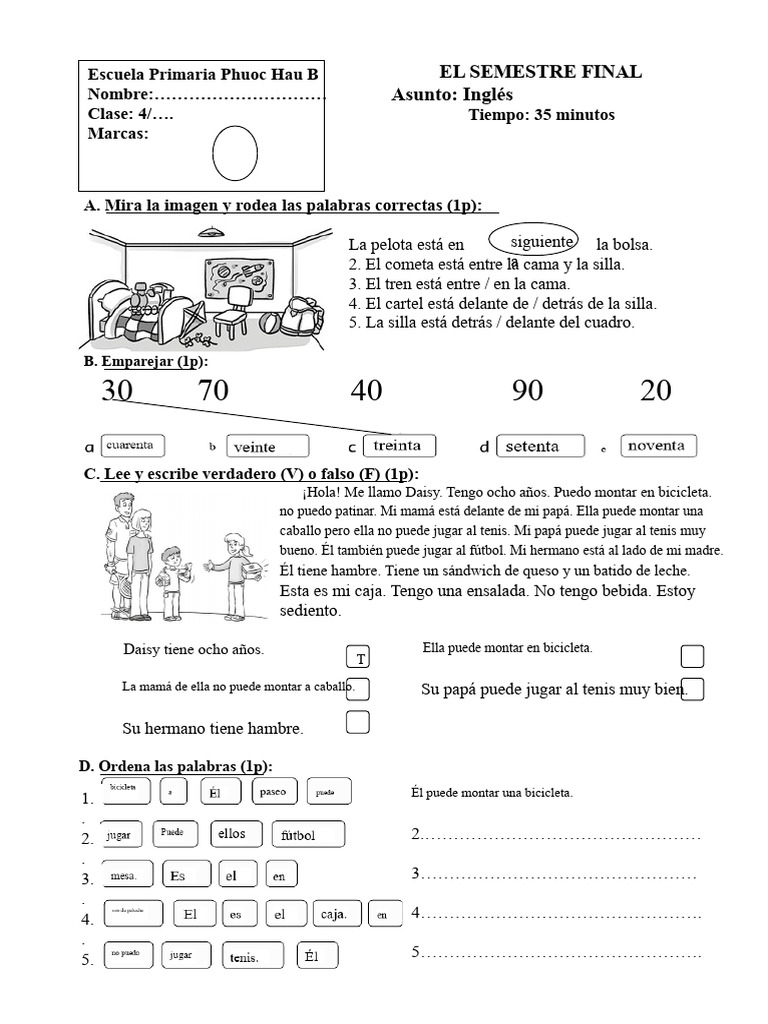 (123doc) - Examen-Semestre-Ii-Familia-Amigos-4 | PDF