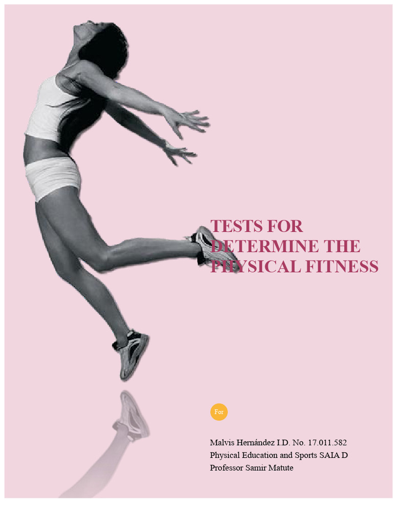 Physical Fitness Assessment Tests Guide | PDF | Anatomical Terms Of ...