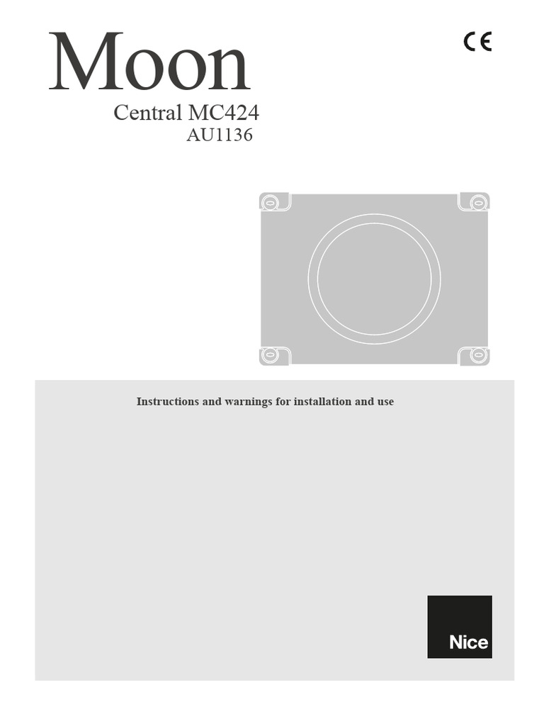 MC424 Installation & Safety Manual | PDF | Switch | Automation