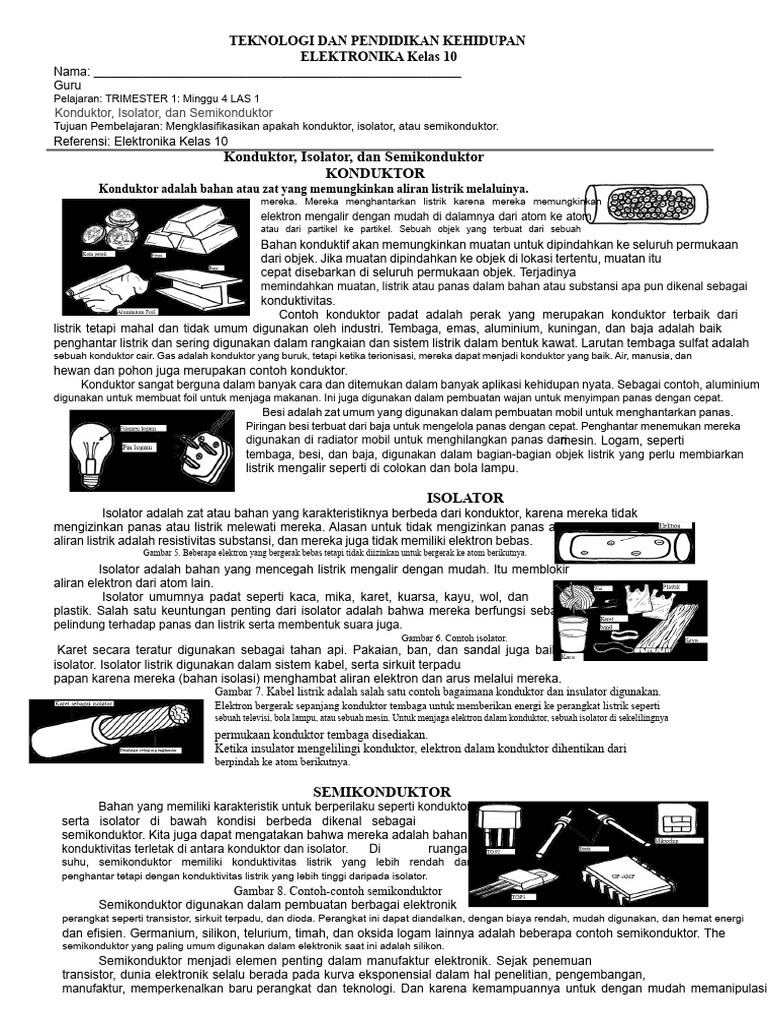 Konduktor Isolator Dan Semikonduktor | PDF