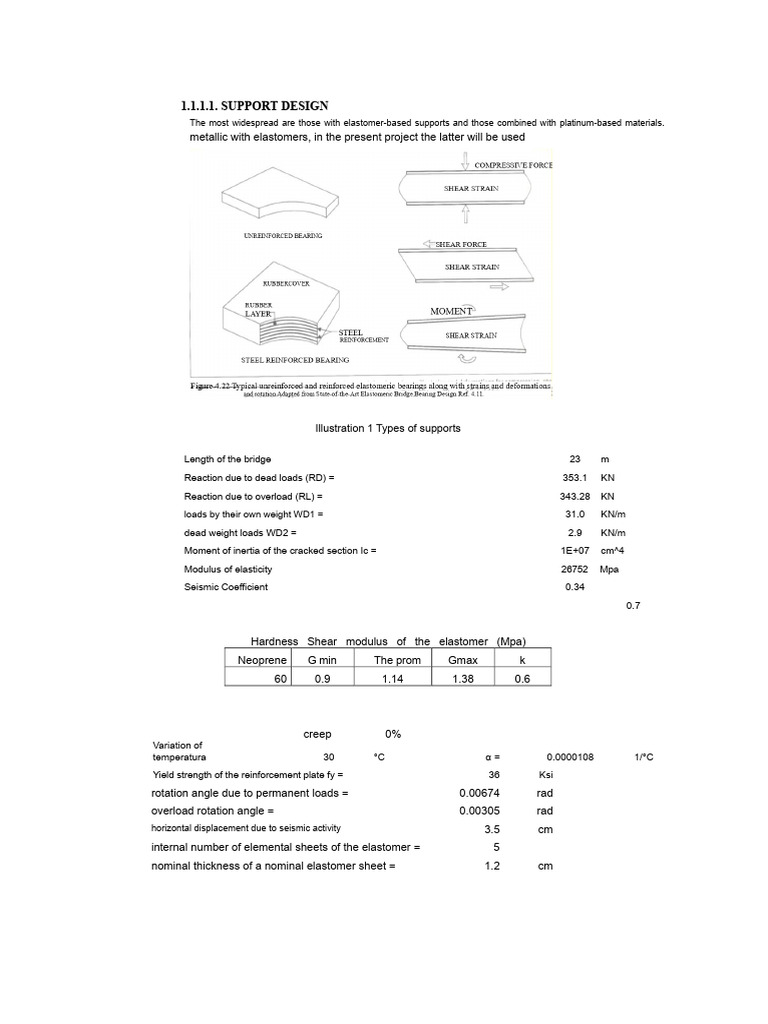 DESIGN of NEOPRENE SUPPORTS Bridges | PDF | Mechanical Engineering ...