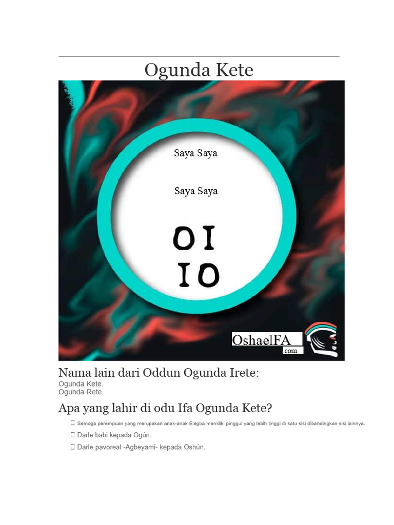ogunda kete | PDF