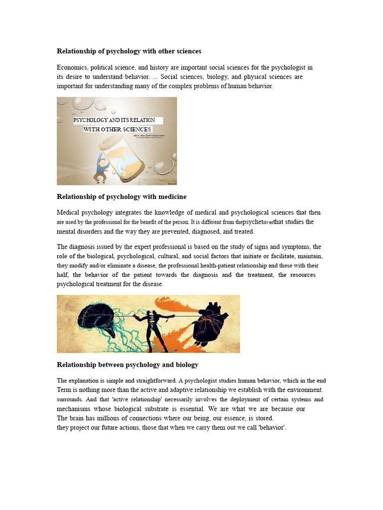Psychology's Interdisciplinary Connections | PDF | Psychology | The Arts