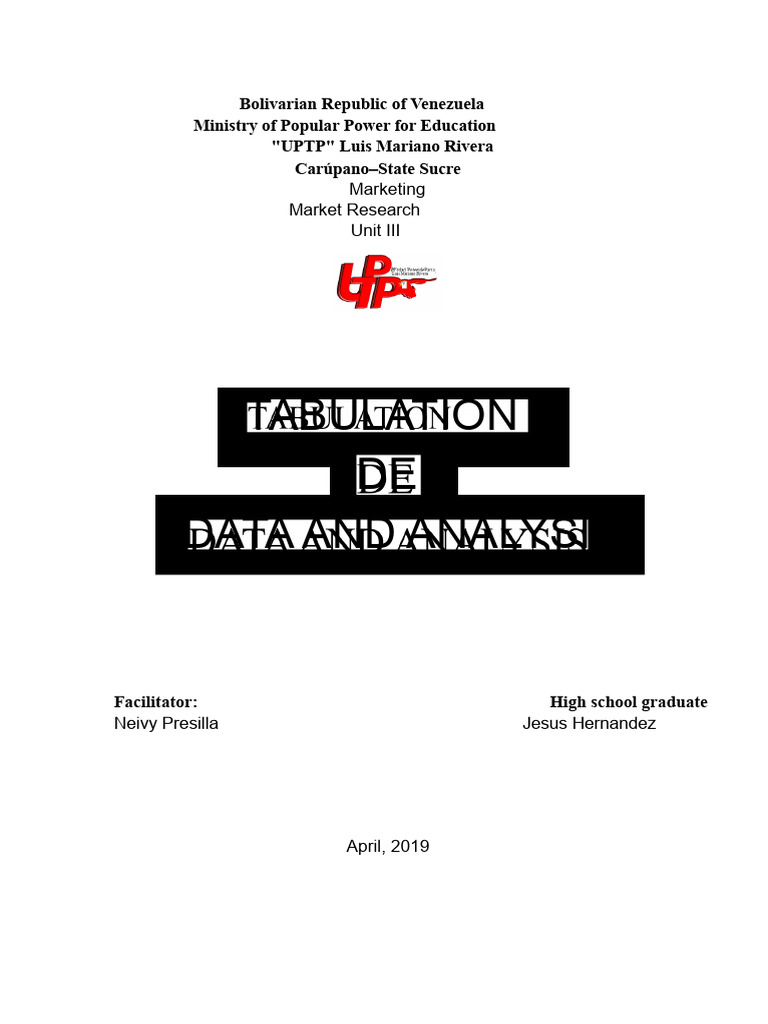 Data Tabulation and Analysis | PDF | Statistics | Quantitative Research