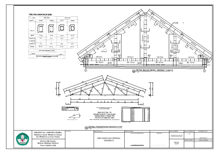 Detail Rangka Atap | PDF