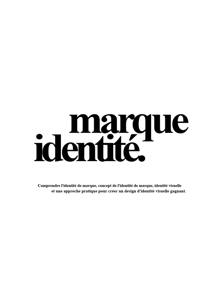Guide pratique pour une identité visuelle réussie | PDF | Marque | Logos