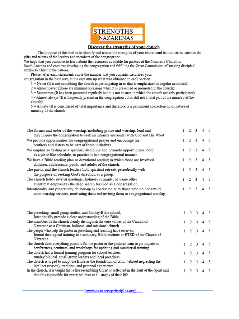 Strengths and Weaknesses Ja | PDF | Holiness Movement | Disciple ...