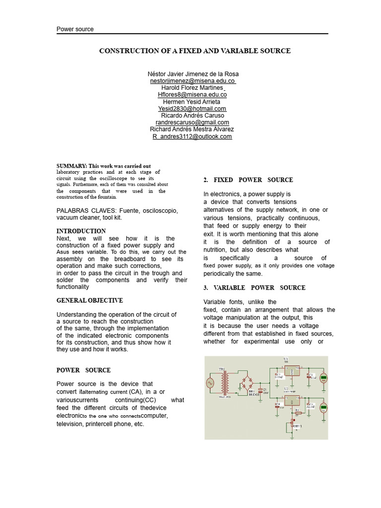 IEEE Power Supply | PDF | Power Supply | Direct Current