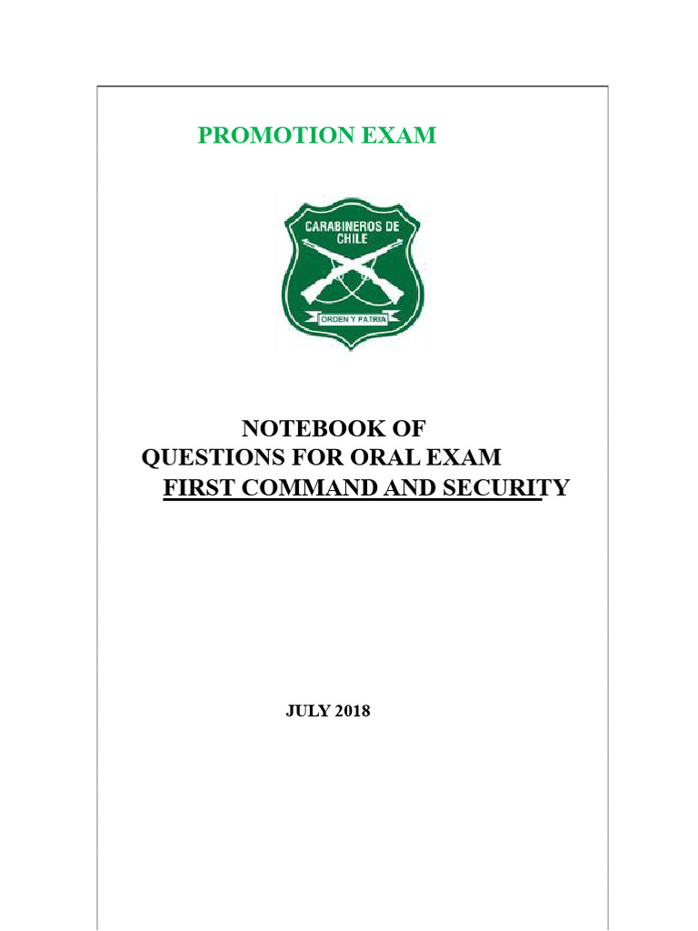 Question Booklet For Oral Exam Development | PDF | Crime & Violence ...