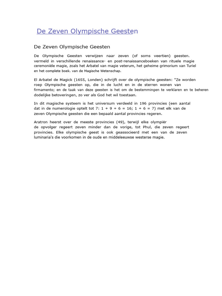 Planetaire Geesten | PDF
