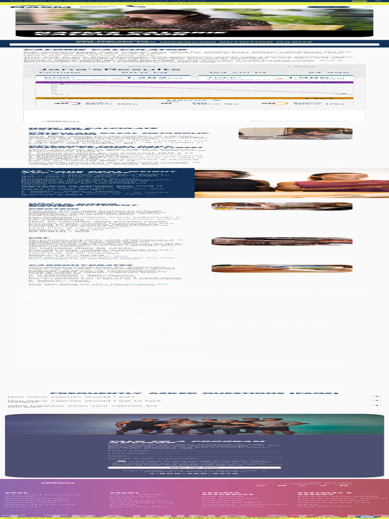 Calorie Intake and Weight Loss Calculator - NASM Bodyweight Tool | PDF ...