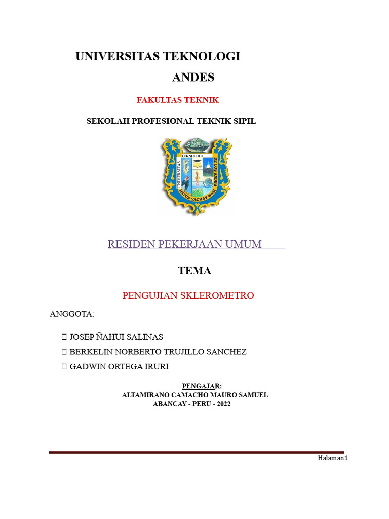 Pengujian Sklerometer Beton Sipil | PDF