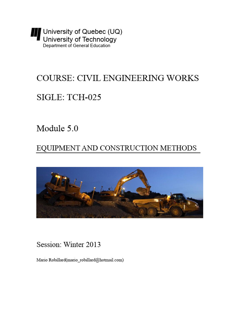 Earthworks Module H-13-1 - ETS | PDF | Loader (Equipment) | Density