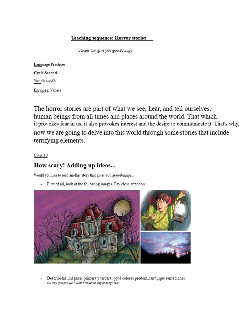 Sequence Horror Story | PDF | Stress (Linguistics)