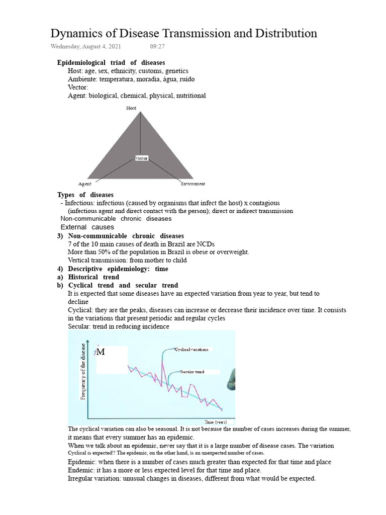 Dynamics of Disease Transmission and Distribution | PDF