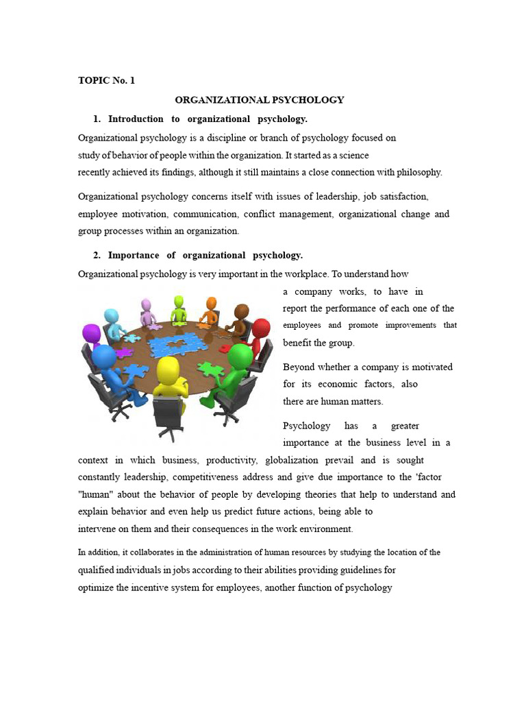 Organizational Psychology | PDF | Industrial And Organizational ...