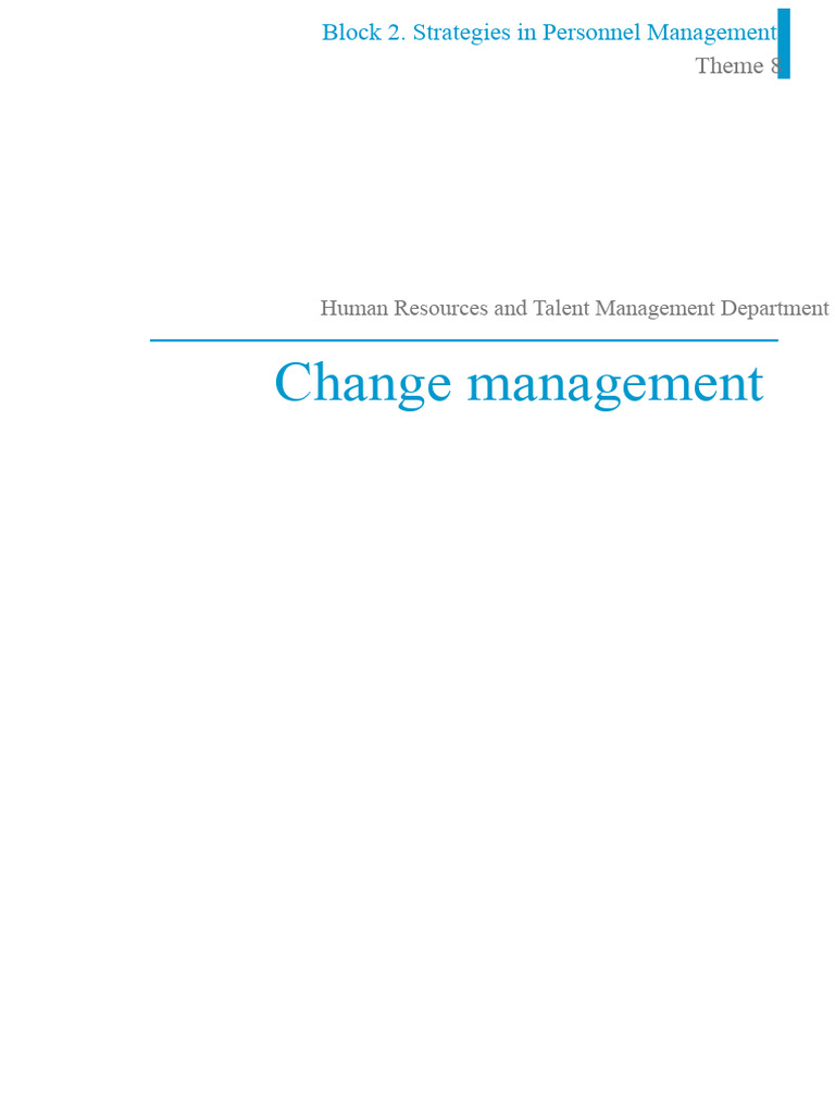 Topic 8. Change Management | PDF | Change Management | System