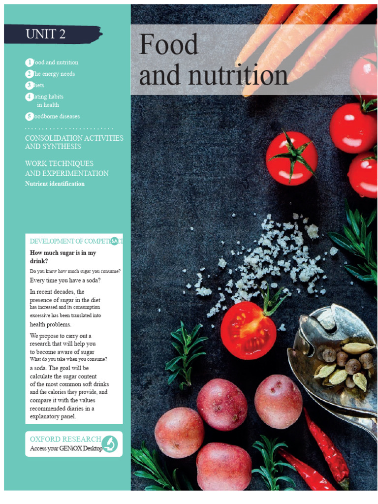 Geniox Biology and Geology 3 Eso Unit 2 | PDF | Carbohydrates | Foods