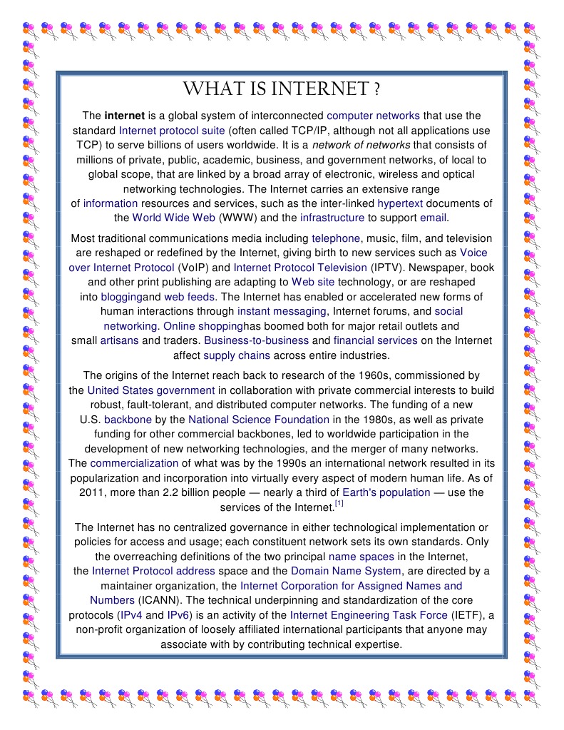 What Is Internet | Download Free PDF | Network Protocols | Internet