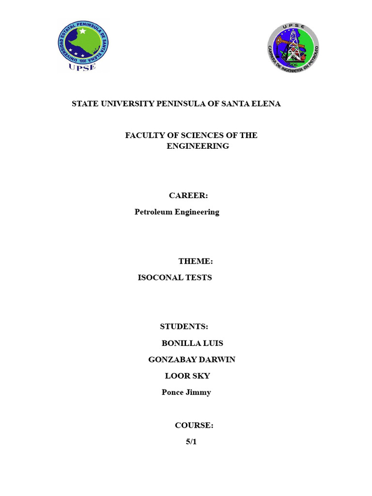 Isochronous Test | PDF | Fluid Dynamics | Petroleum Reservoir