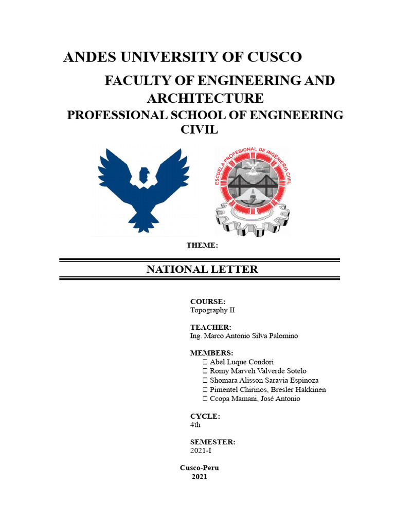 National Letter | PDF | Topography | Cartography