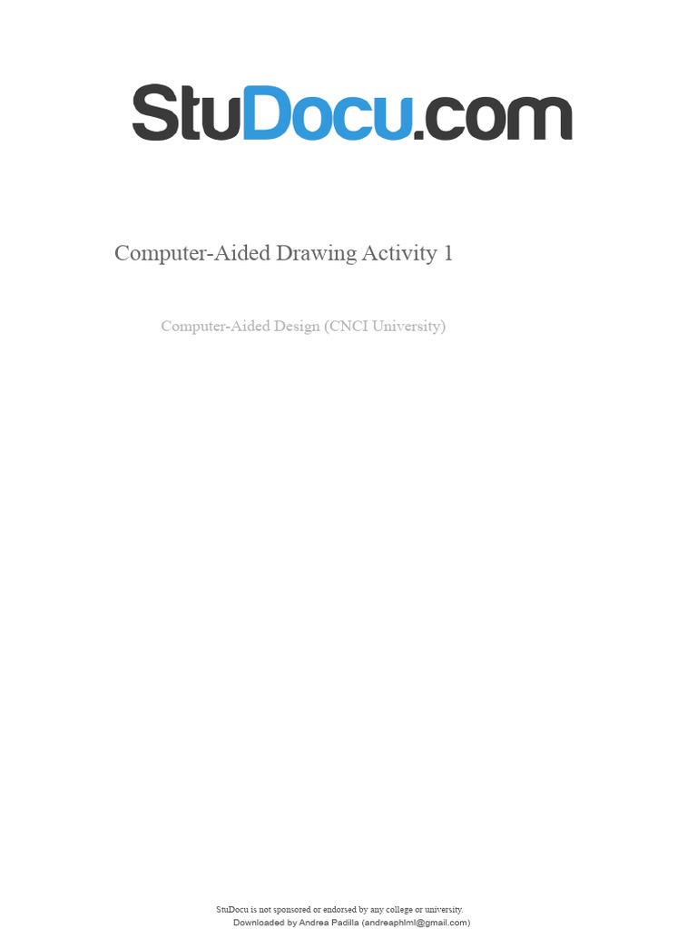 Computer-Aided Drawing Activity 1 | PDF | Computing | Software Engineering