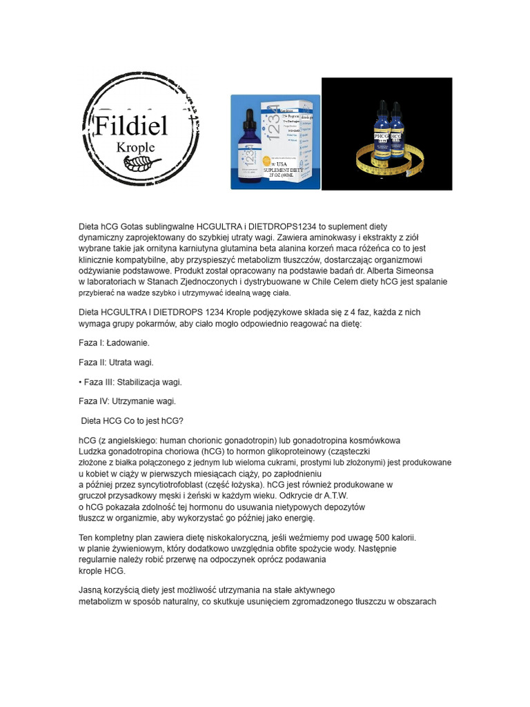Dieta HCG | PDF