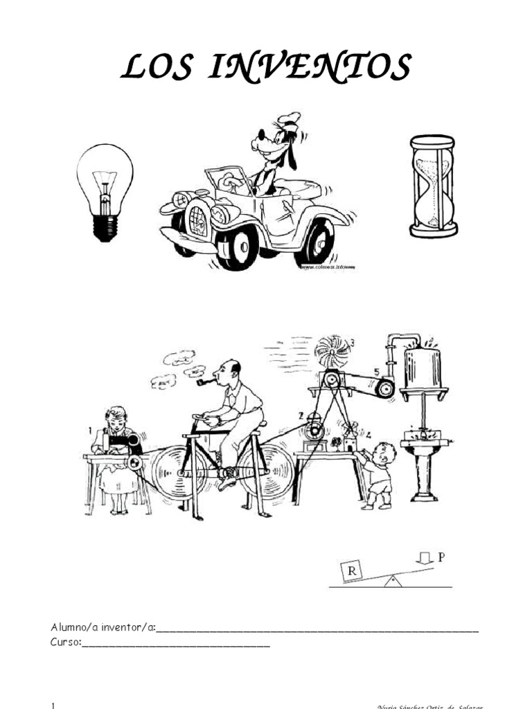 Cuadernillo de actividades. Proyecto "Los Inventos"