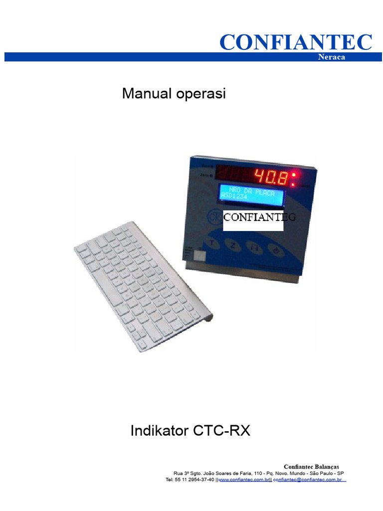 Panduan Indikator Digital CTC-RX | PDF