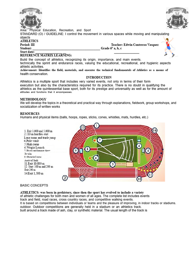 Physical Education Grade 6 | PDF | Track And Field | Sport Of Athletics