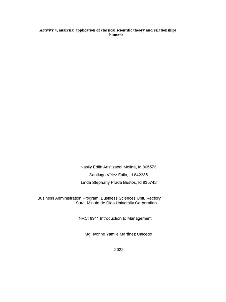 Classical Management Theories Explained | PDF | Business
