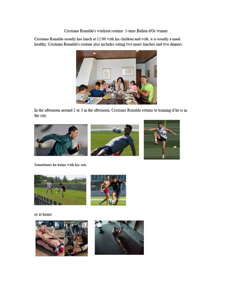 Routine CR7 | PDF