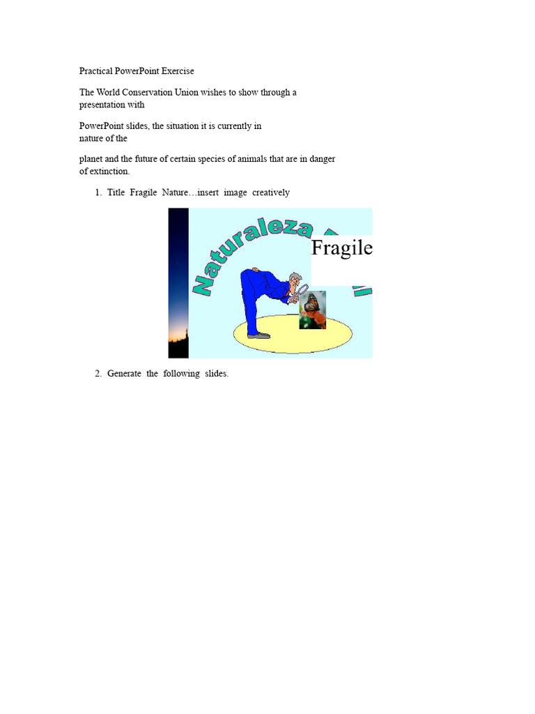 Practical PowerPoint Exercise | PDF