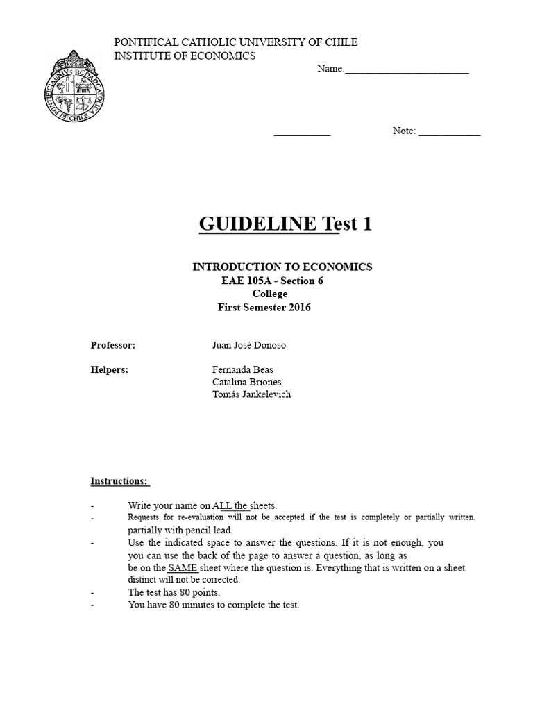 Test Introduction To Economics | PDF | Demand | Elasticity (Economics)