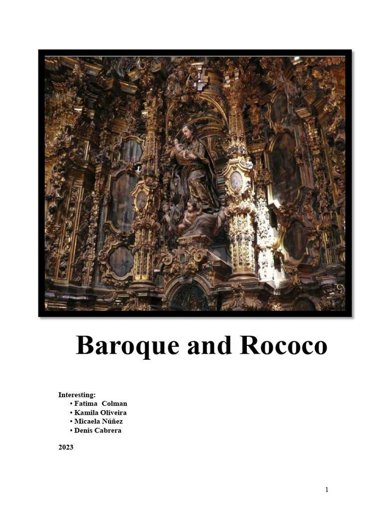 Baroque and Rococo Art Overview | PDF | Baroque