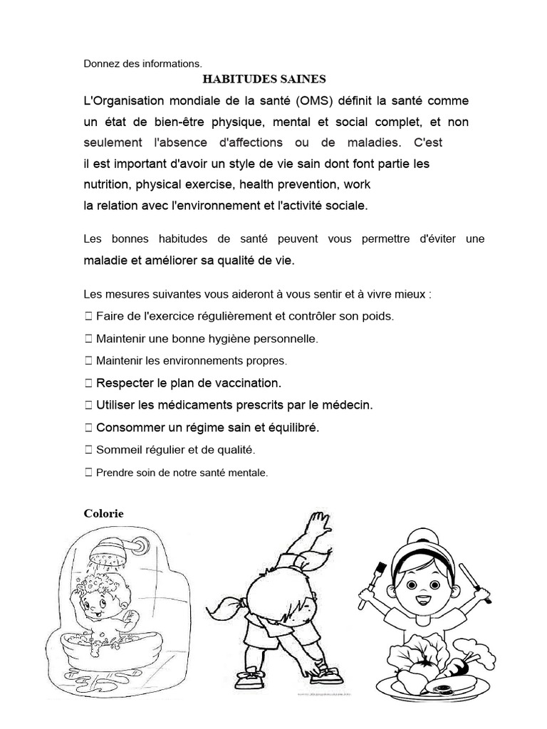 Habitudes saines pour une meilleure vie | PDF