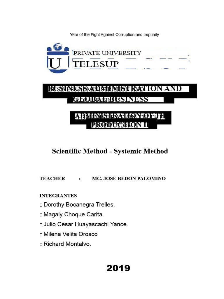 Scientific Method vs. Systemic Method | PDF | Scientific Method ...