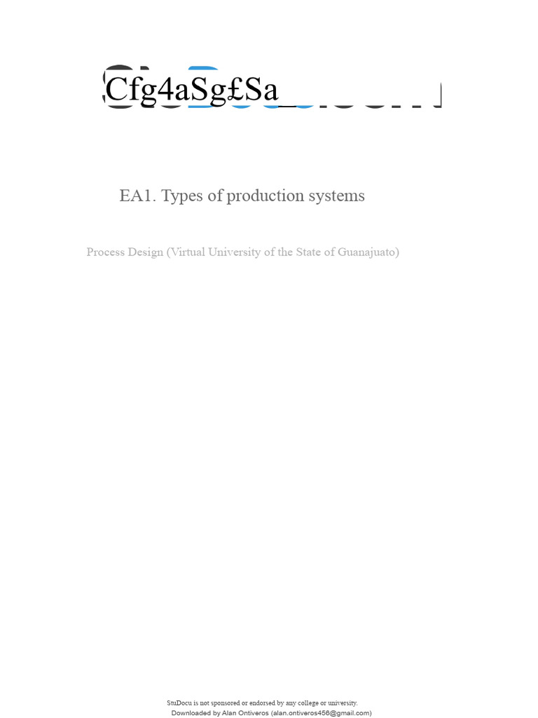 Types of Production Systems Explained | PDF